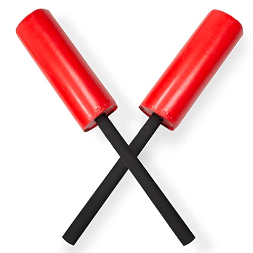 Padded Blocking Guards, 2 Pack - Red Contact Sticks for Defender Simul ...