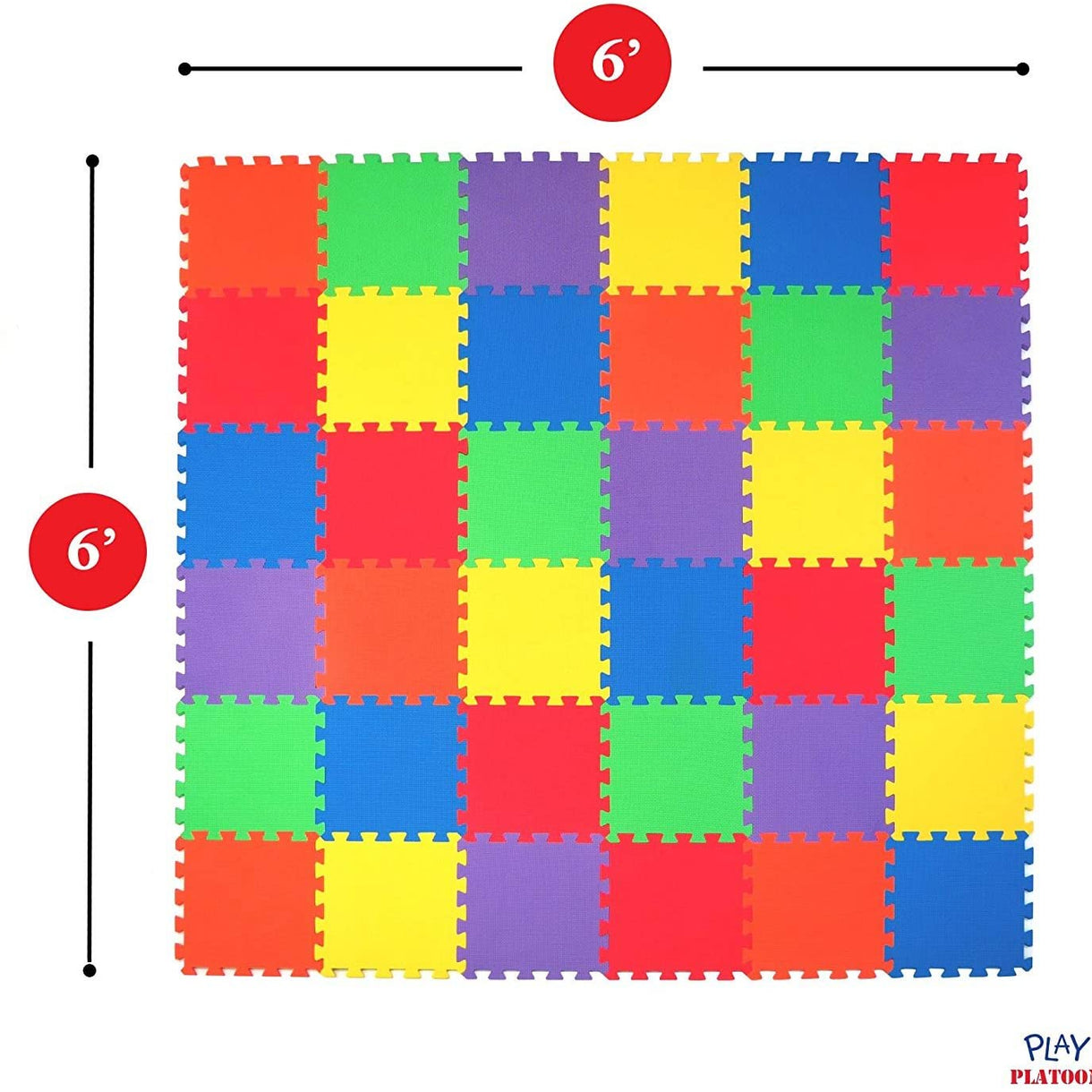 Rainbow Play Mat (36 Pieces) – Play Platoon